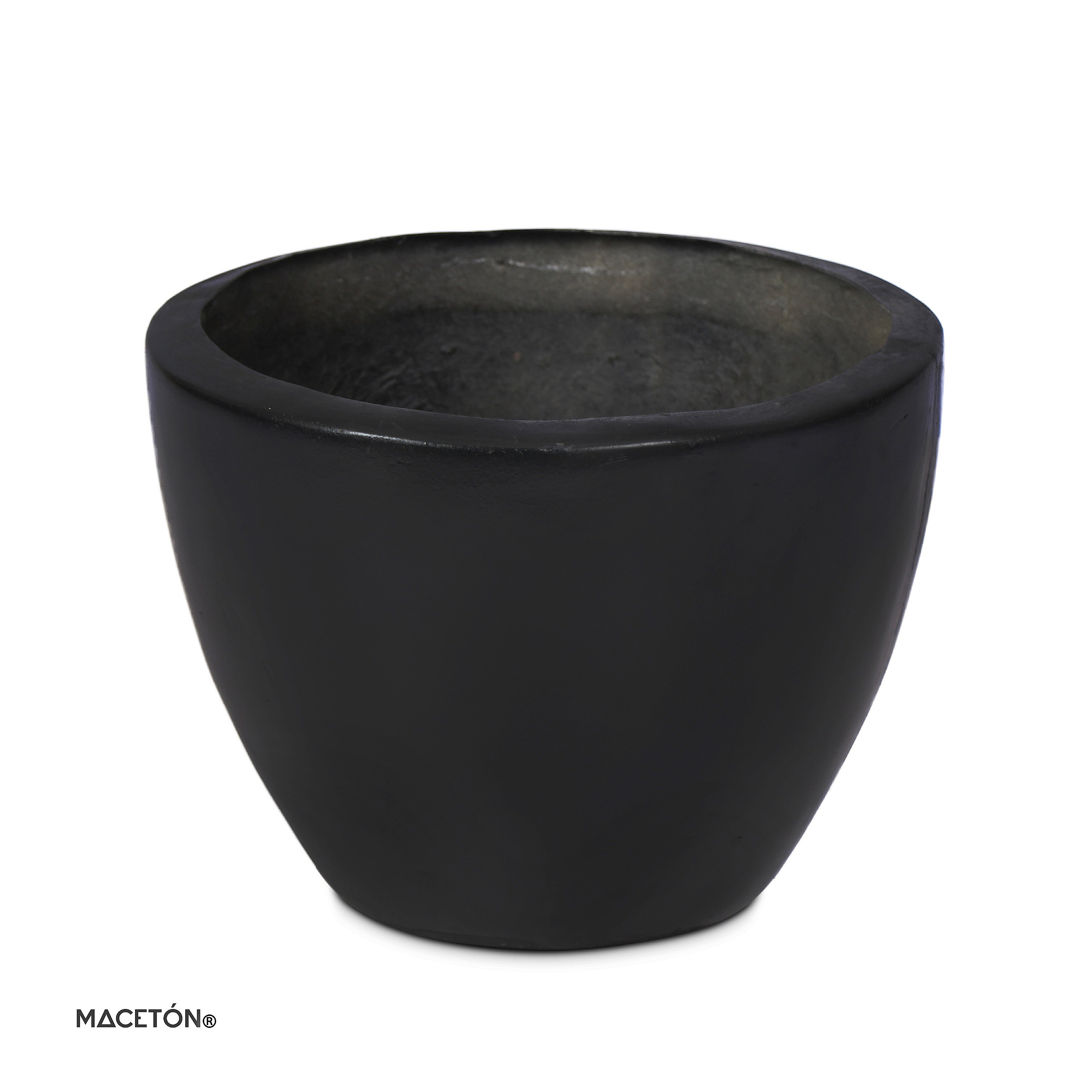 Bala Fibra de Vidrio Negro 50x80cm – maceton.com.mx