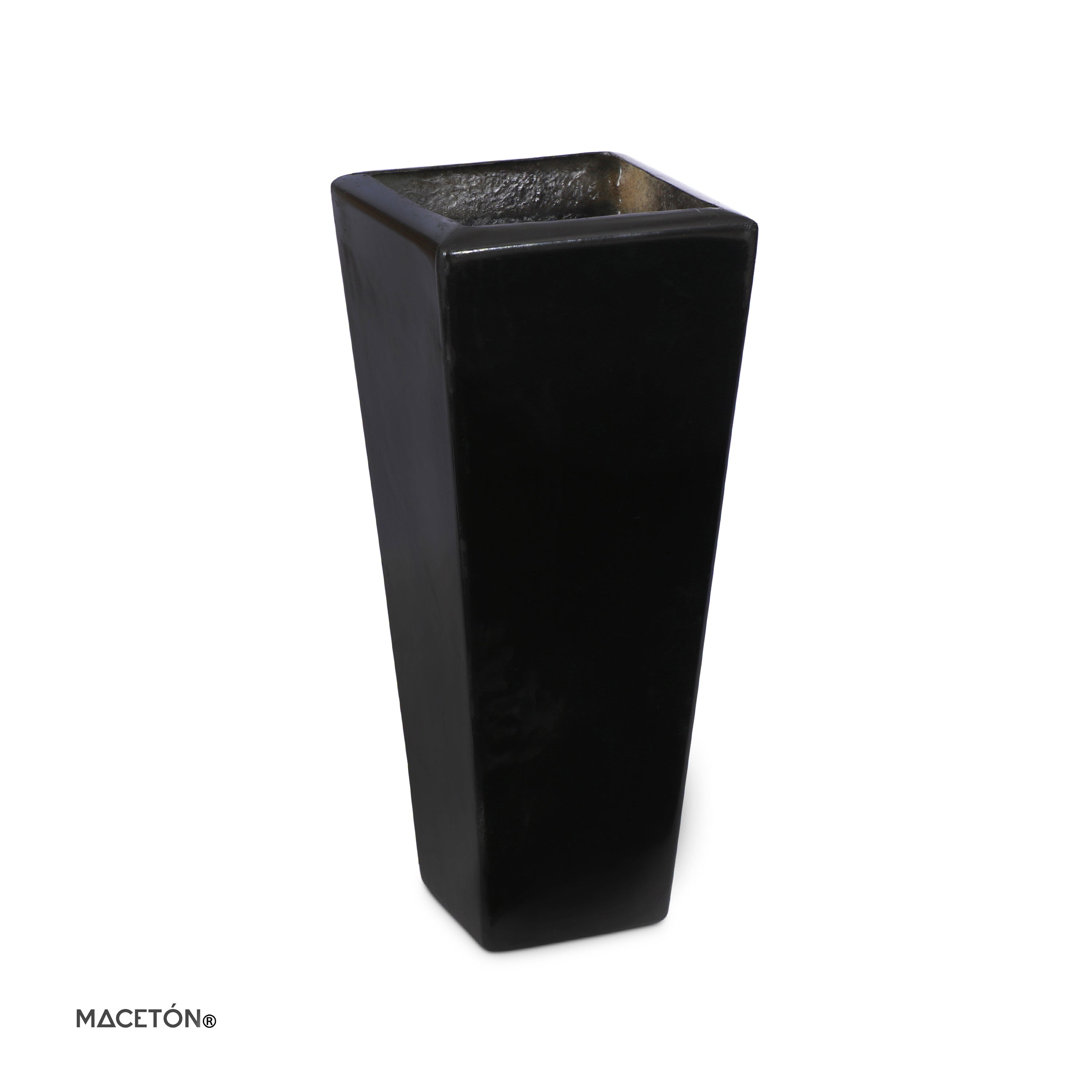 Obelisco Fibra de Vidrio Negro 70x35cm – maceton.com.mx