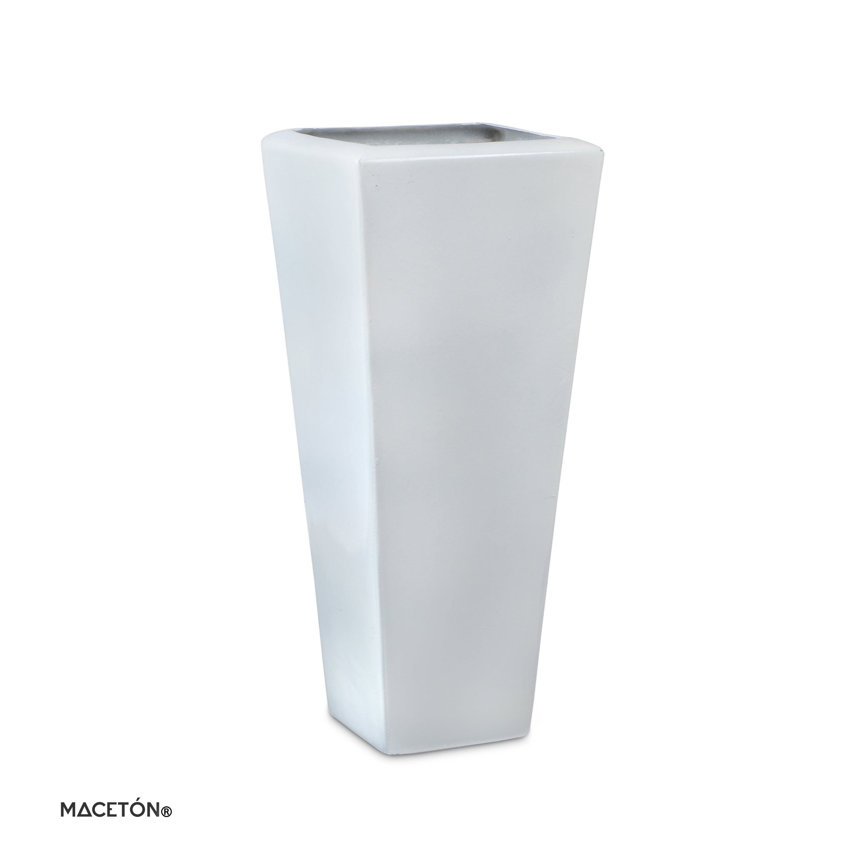 Obelisco Fibra de Vidrio Blanco – maceton.com.mx