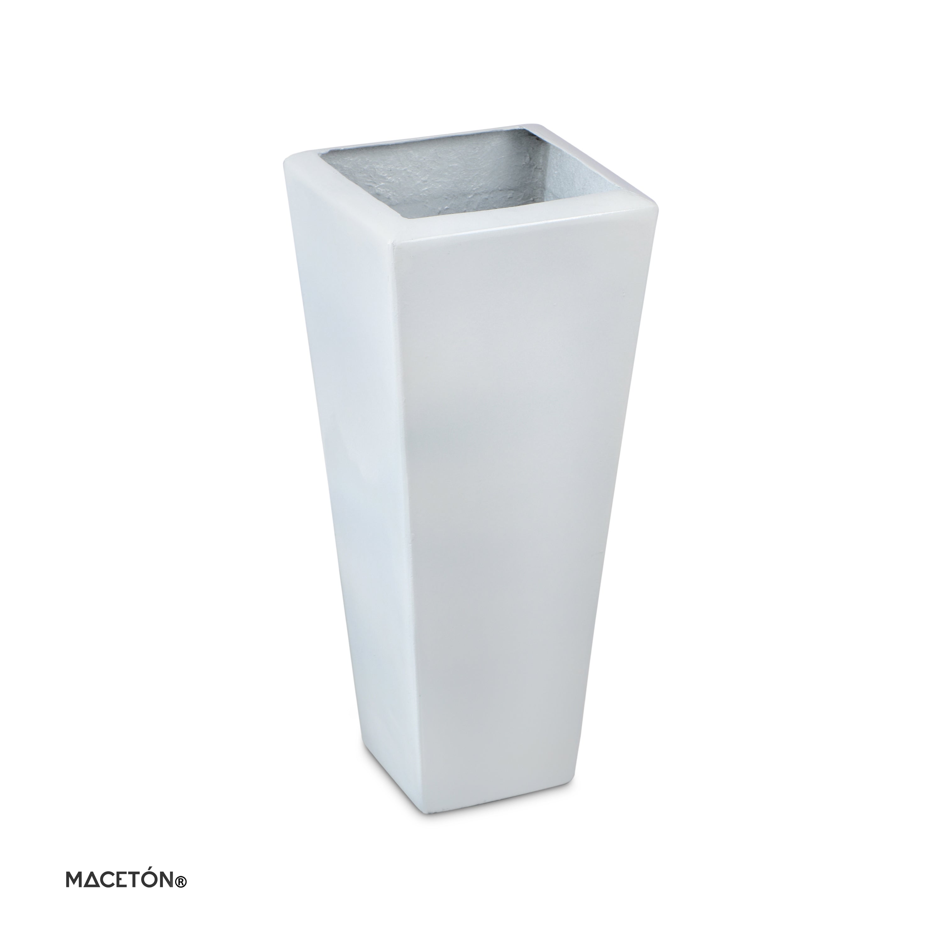 Obelisco Fibra de Vidrio Blanco – maceton.com.mx